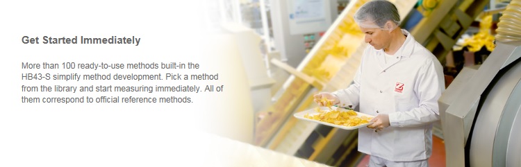 HB43-S Halogen moisture analyzer