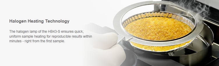 HB43-S Halogen moisture analyzer