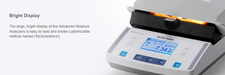 HB43-S Halogen moisture analyzer
